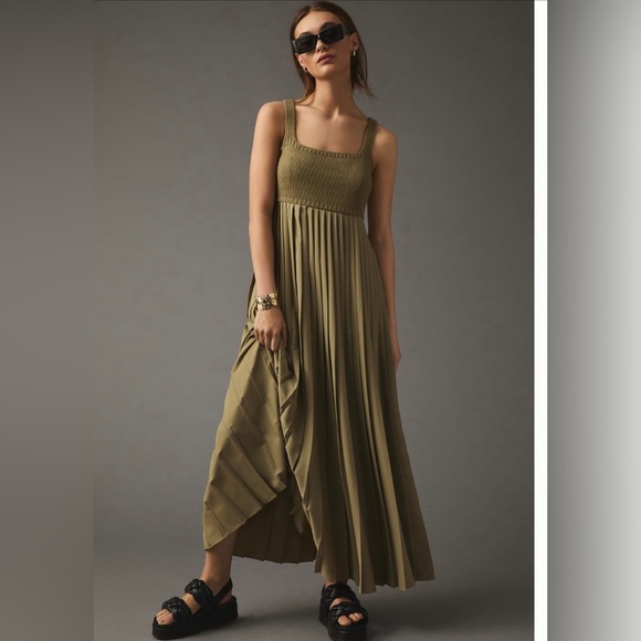 Anthropologie | Dresses | Mare Mare Pleated Maxi Dress | Poshmark